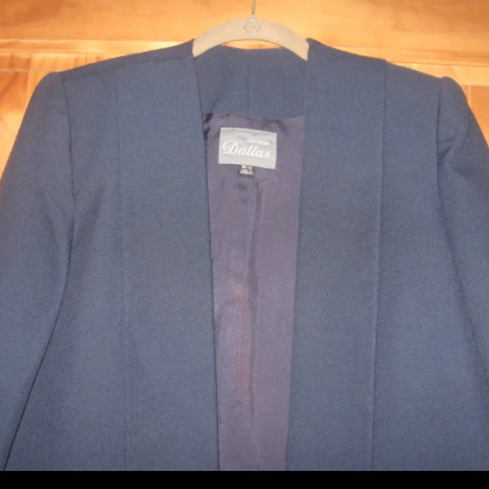 Suits by Dallas | Skirts | Suits By Dallas Navy Blue Blazer And ...